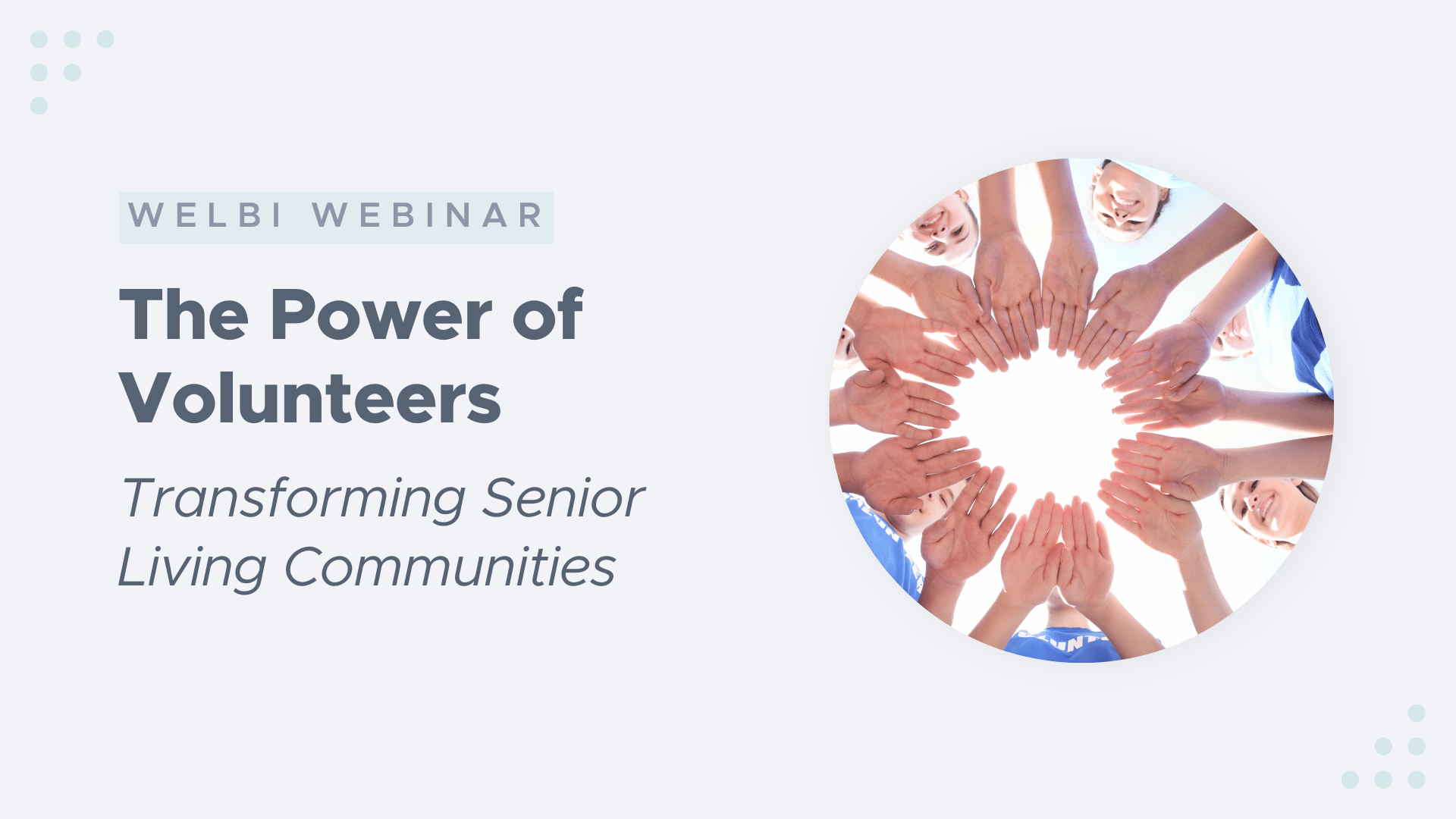 The Power of Volunteers | Registration